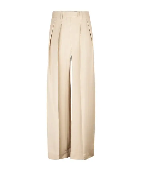 Brunello Cucinelli Pleated Wide-leg Trousers