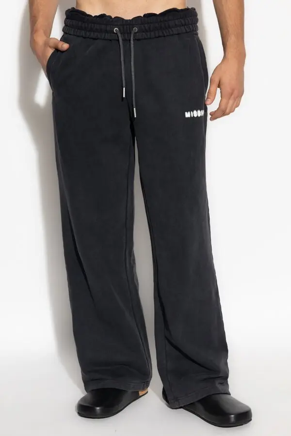 MISBHV Logo Lace-up Track Pants - Black