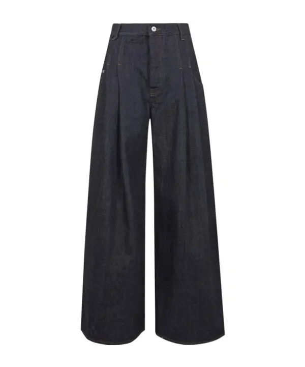 Jacquemus Pleated Wide-leg Jeans