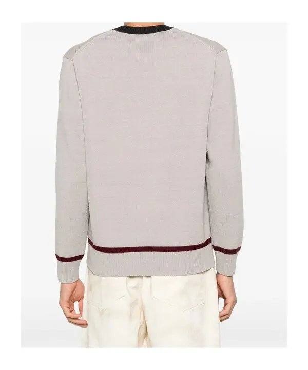 Junya Watanabe Intarsia Jacquard House Sweater - Purple