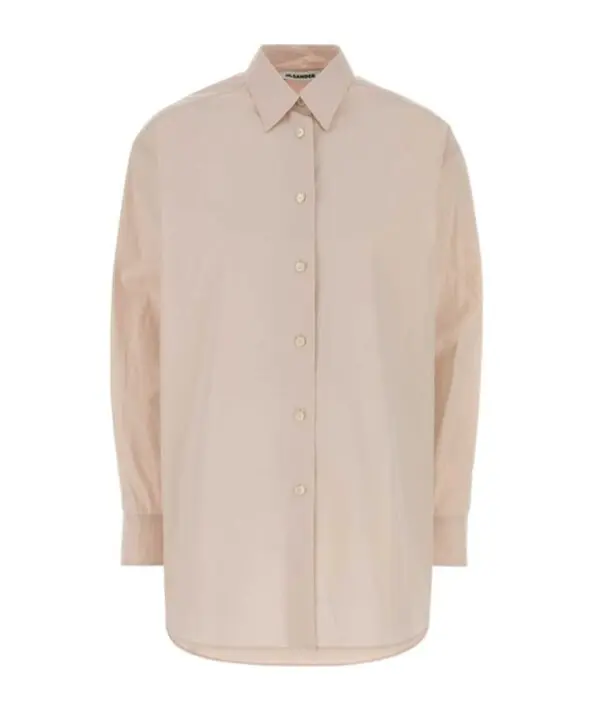 JIL SANDER Lightweight Poplin Shirt - Nude