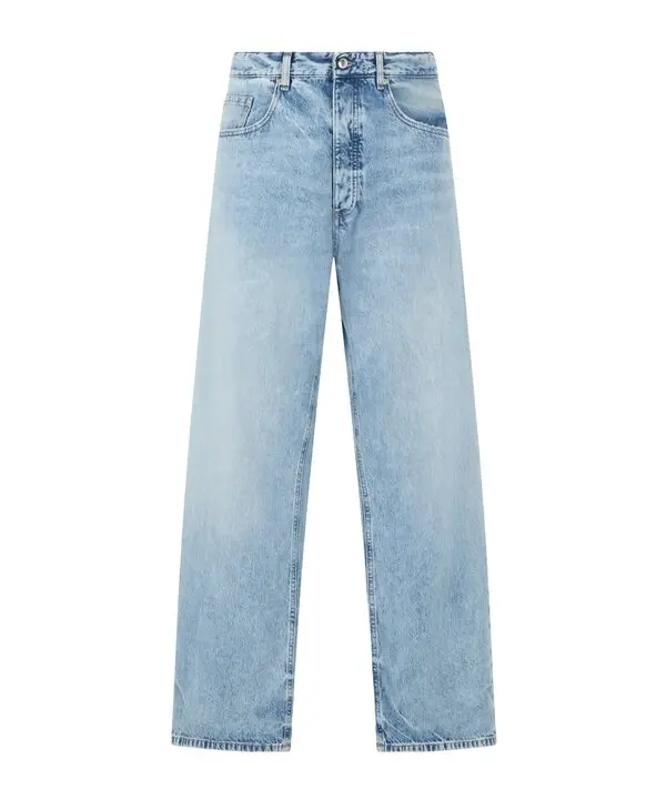 ICON DENIM LOS ANGELES High-rise Straight Jeans - Blue
