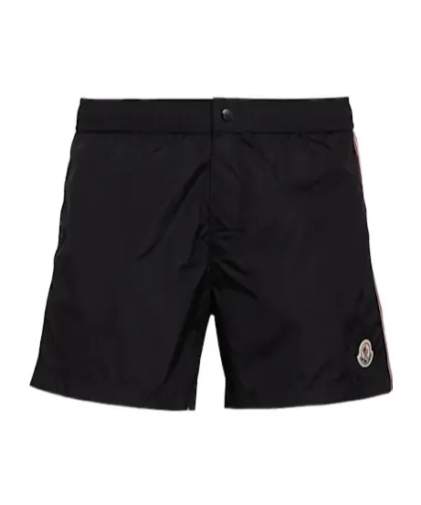 Moncler Tricolour-trimmed Nylon Swim Shorts