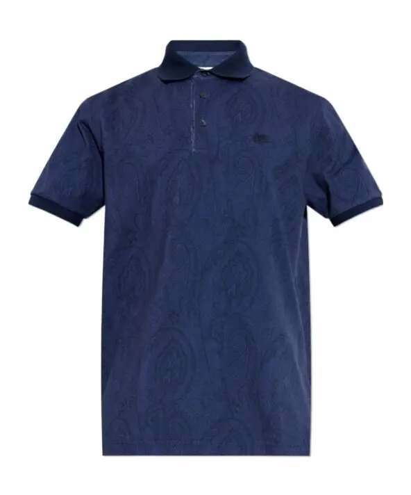 Etro Paisley Printed Short-sleeved Polo Shirt