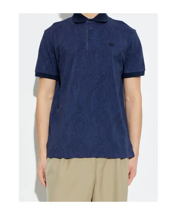 Etro Paisley Printed Short-sleeved Polo Shirt
