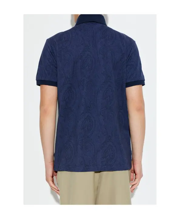 Etro Paisley Printed Short-sleeved Polo Shirt