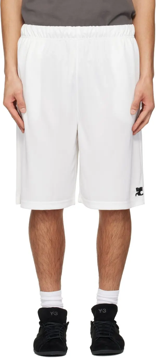COURREGES Courrèges Logo Detail Drawstring Shorts
