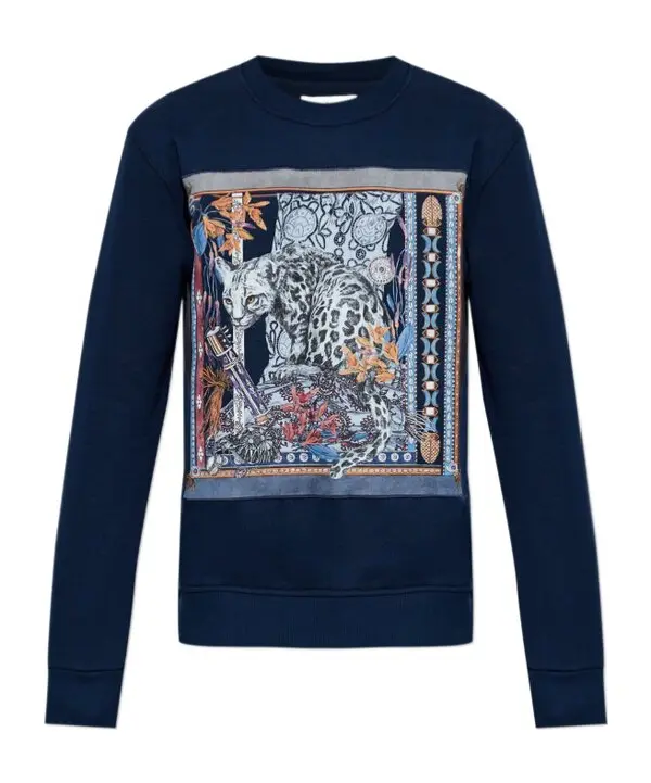 Etro Graphic Print Long Sleeve Sweatshirt