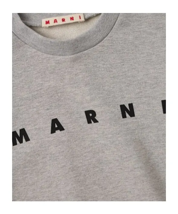 Marni Crewneck Logo Sweatshirt - Gray