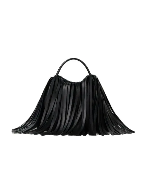 Givenchy Leather Fringe Tote Bag - Black