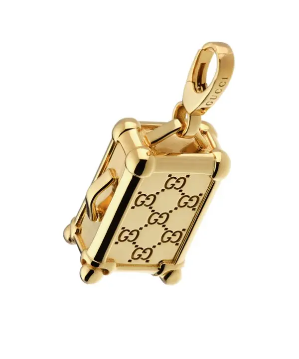 Gucci Savoy Trunk Motif Charm - Gold