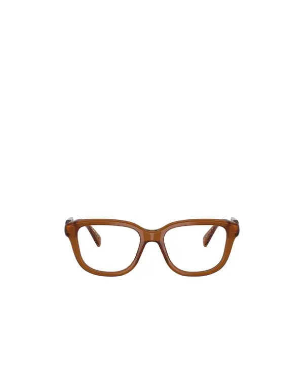 Miu Miu Rectangle Frame Eyeglasses - Opal Brown