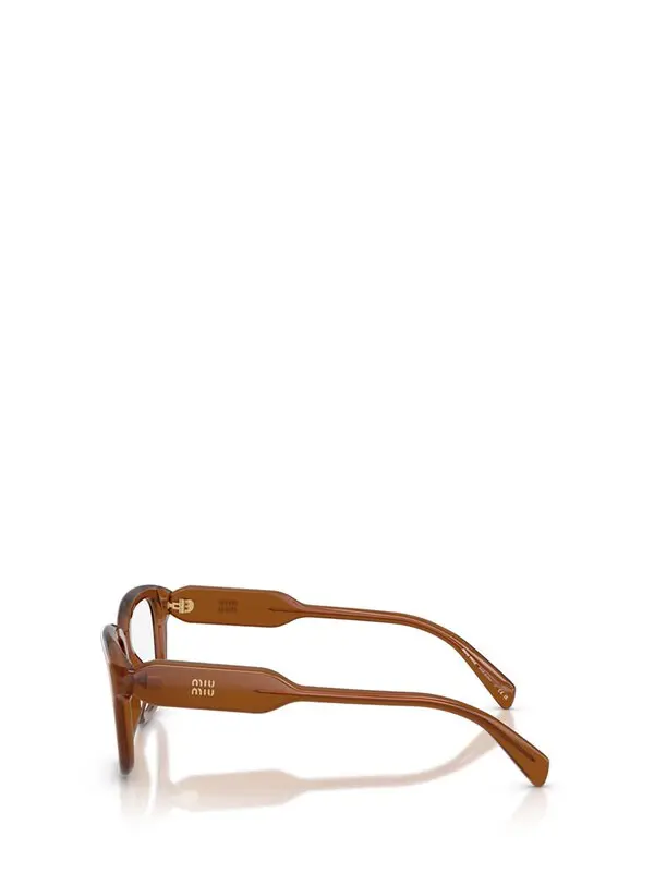 Miu Miu Rectangle Frame Eyeglasses - Opal Brown