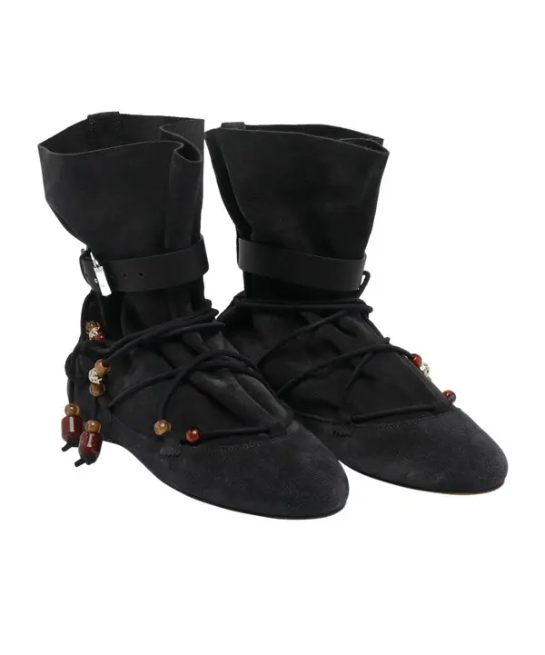Isabel Marant Étoile Letiz Buckle-detailed Lace-up Ankle Boots - Black