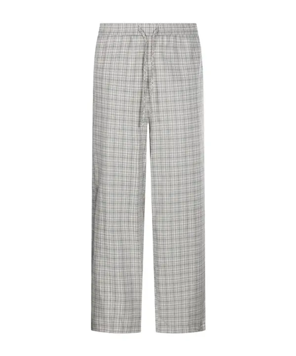 DUNST Drawstring Check Trousers