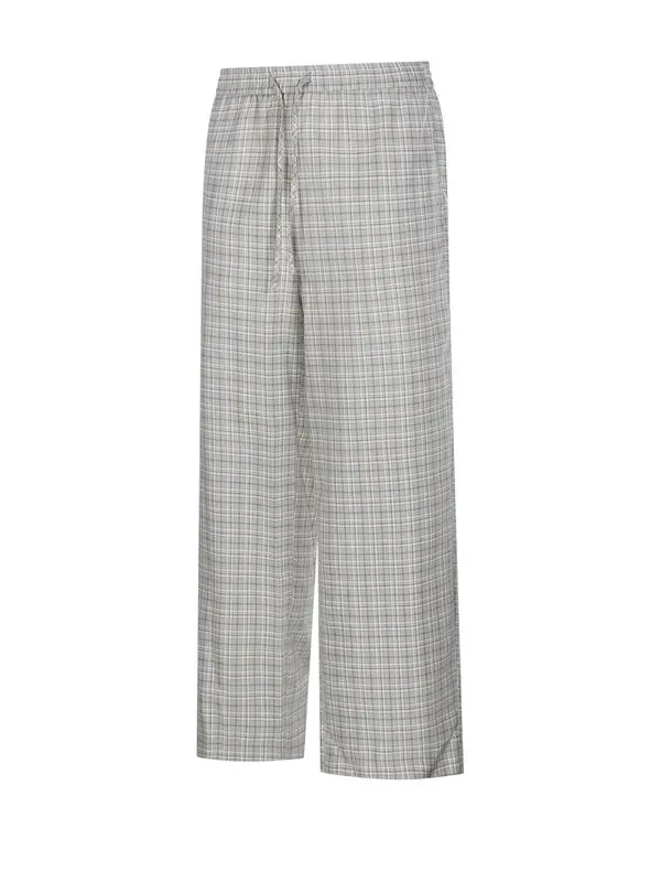 DUNST Drawstring Check Trousers