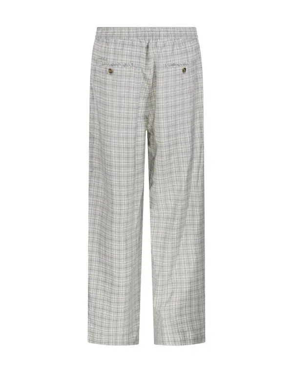 DUNST Drawstring Check Trousers