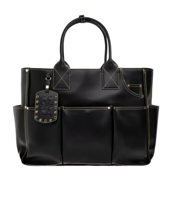 GANNI Logo-tag Multi-pocket Tote Bag