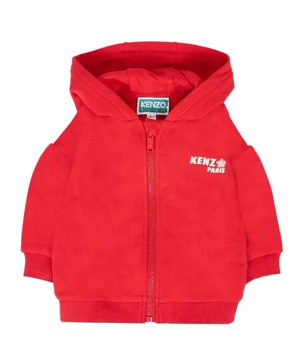 Kenzo Hooded Puff-sleeve Top