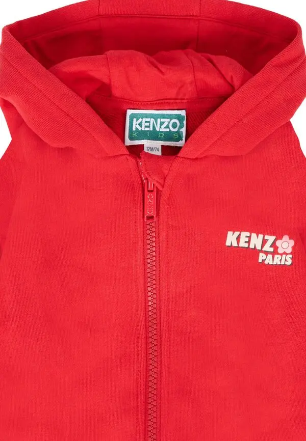 Kenzo Hooded Puff-sleeve Top