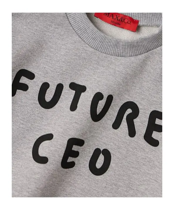 MAXCO. Max&co. Crewneck Embroidered Sweatshirt