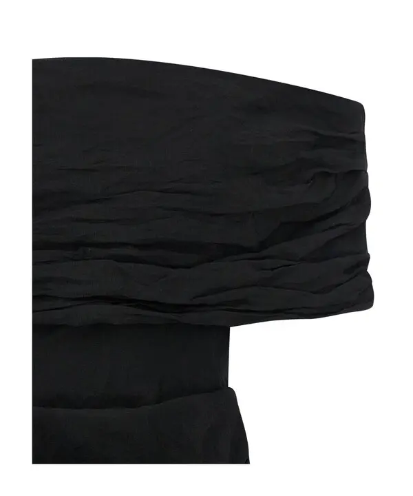 Magda Butrym Off-the-shoulder Ruched Mini Dress