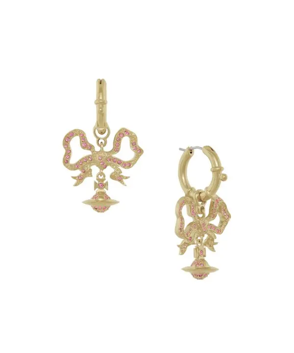 VIVIENNE WESTWOOD Florindella Bow Earrings - Golden