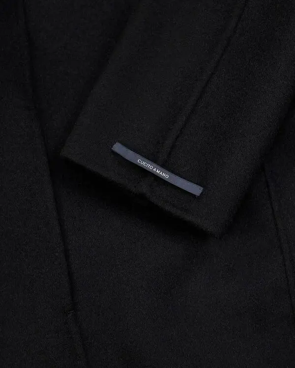 Max Mara Logo Coat - Black