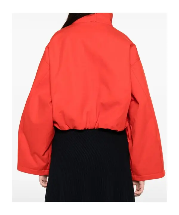 Alaïa Cropped Zip-up Jacket - Orange