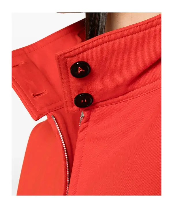 Alaïa Cropped Zip-up Jacket - Orange