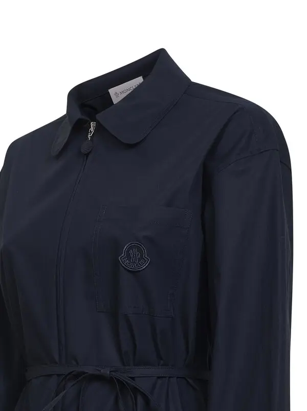 Moncler Logo Patch Zipped Shirt Jacket
