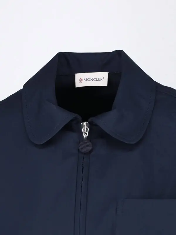 Moncler Logo Patch Zipped Shirt Jacket