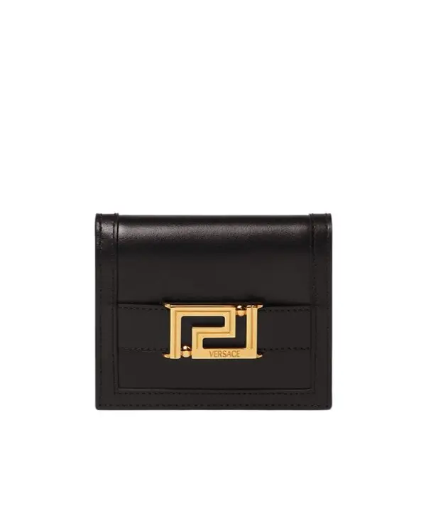 Versace Logo Plaque Bifold Wallet