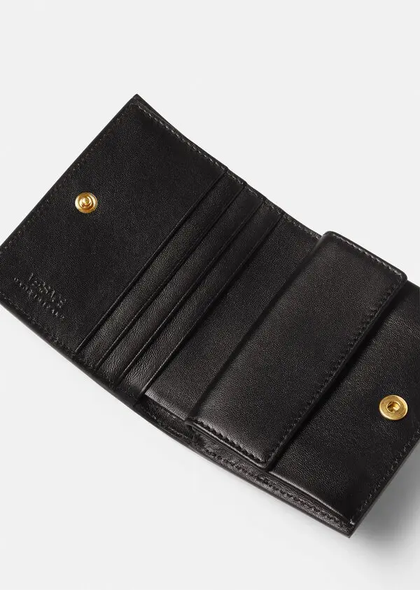 Versace Logo Plaque Bifold Wallet