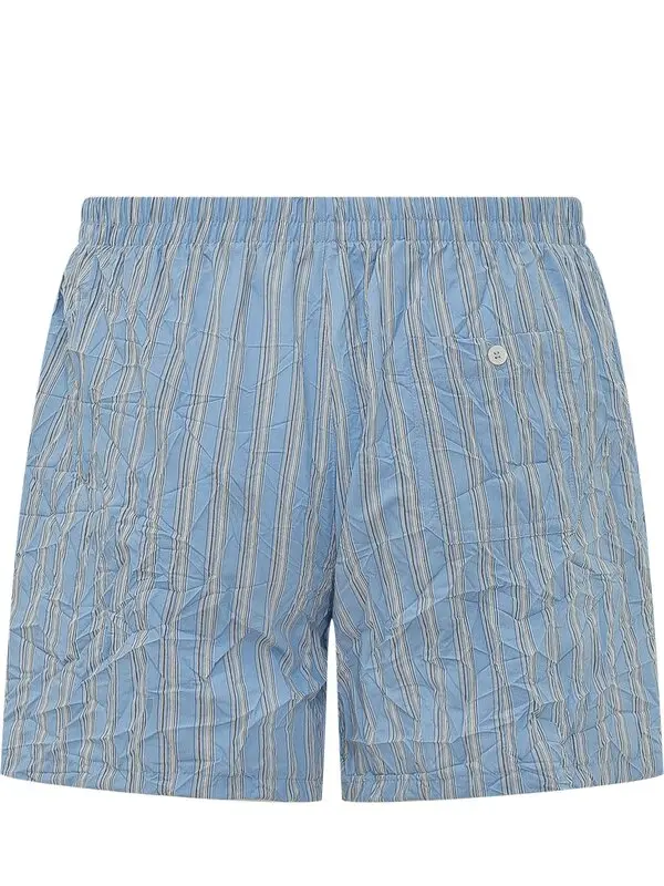 Dolce & Gabbana Crinkled Striped Boxer Shorts - Blue