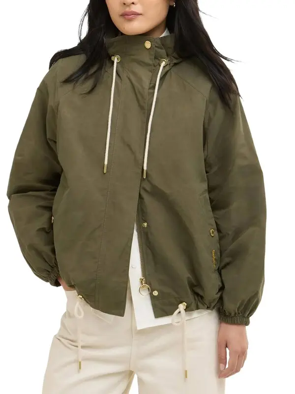 Barbour Hawkridge Showerproof Jacket With Drawstring Hem And Embroidered Logo