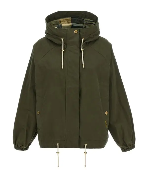 Barbour Hawkridge Showerproof Jacket With Drawstring Hem And Embroidered Logo