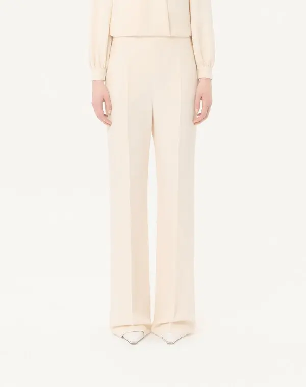Valentino Garavani Crease Detailed Straight-leg Pants