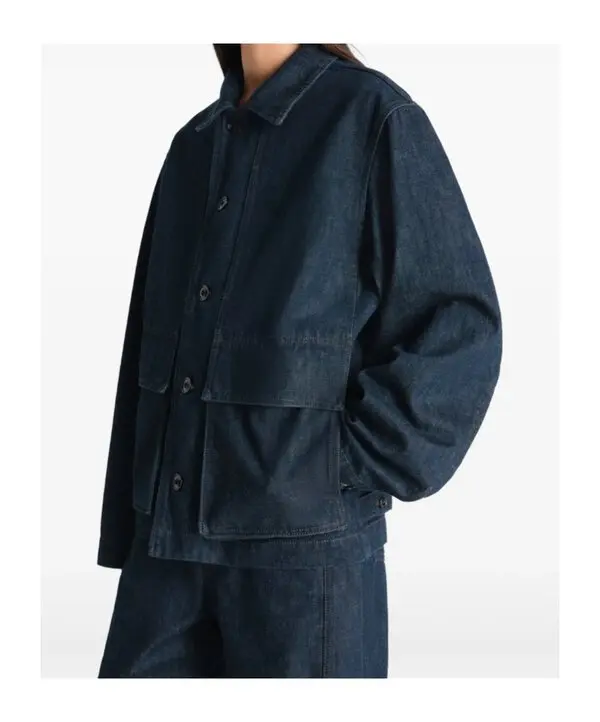 LEMAIRE Boxy Denim Long Sleeve Jacket