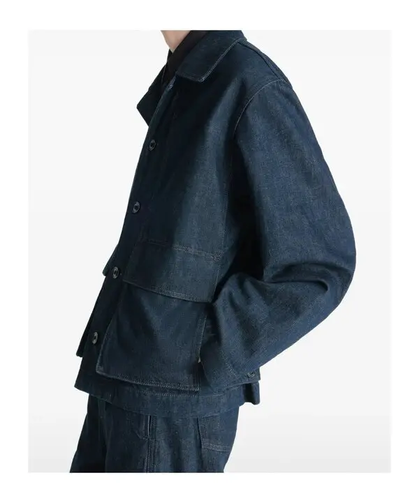 LEMAIRE Boxy Denim Long Sleeve Jacket