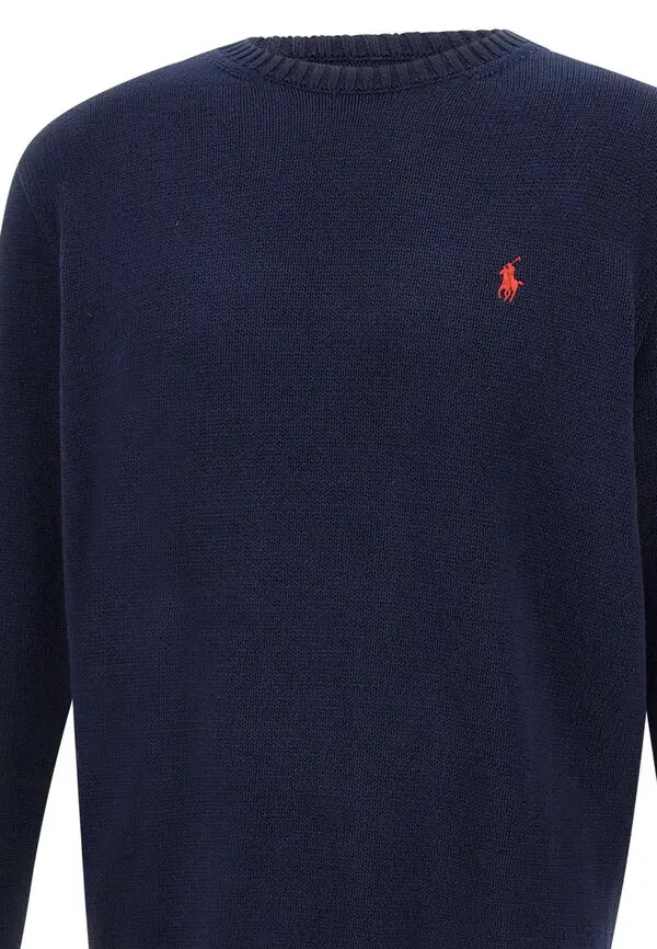 Polo Ralph Lauren Embroidered Crewneck Jumper - Black