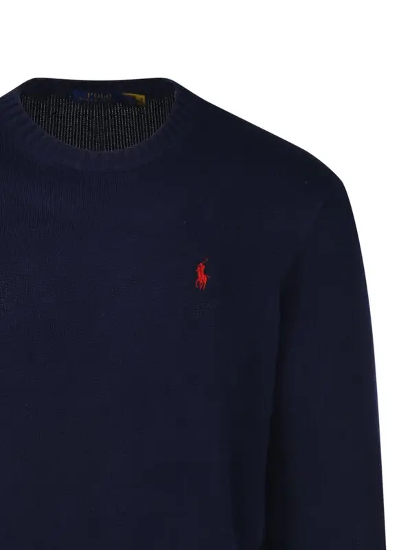 Polo Ralph Lauren Embroidered Crewneck Jumper - Black