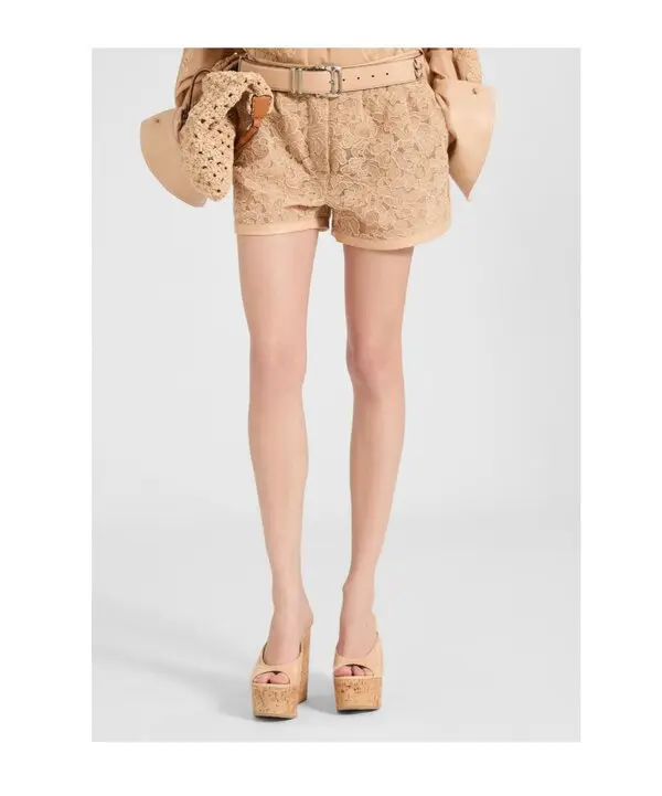 Ermanno Scervino Floral Lace Shorts