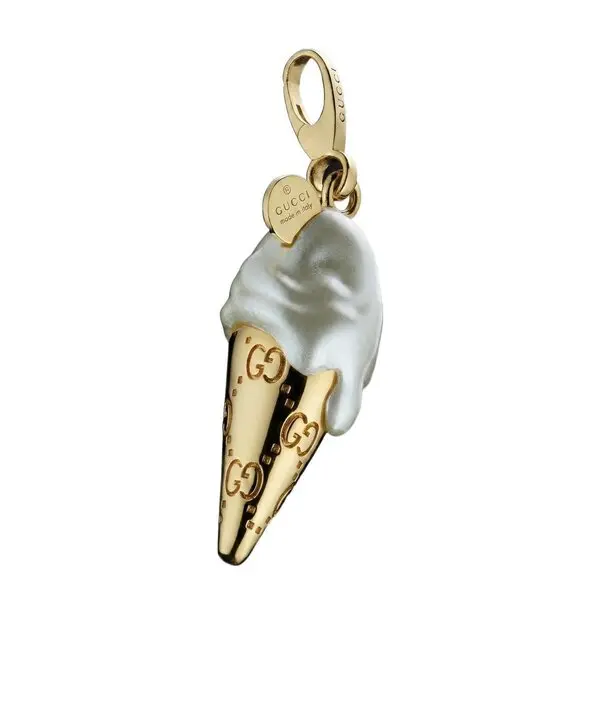 Gucci Ice-cream Motif Charm - Golden
