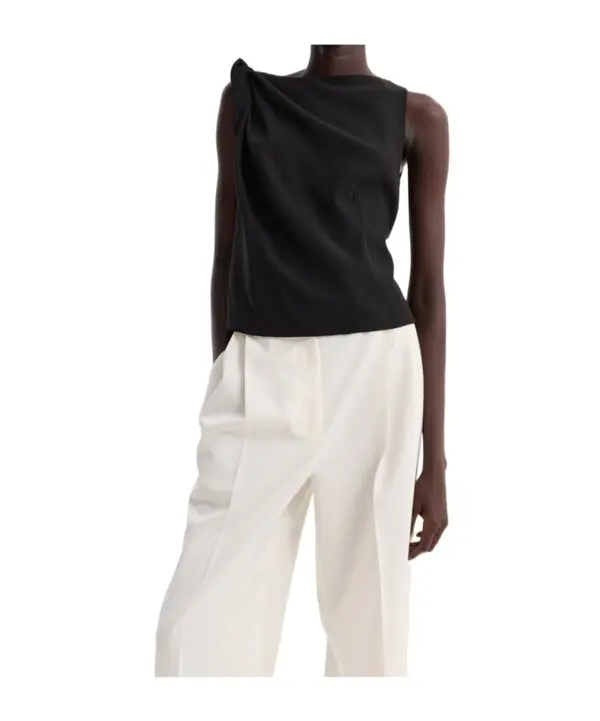 RÓHE Asymmetrical T-shirt - Black