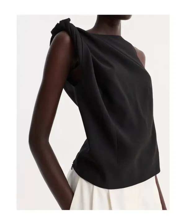 RÓHE Asymmetrical T-shirt With Knot Detail