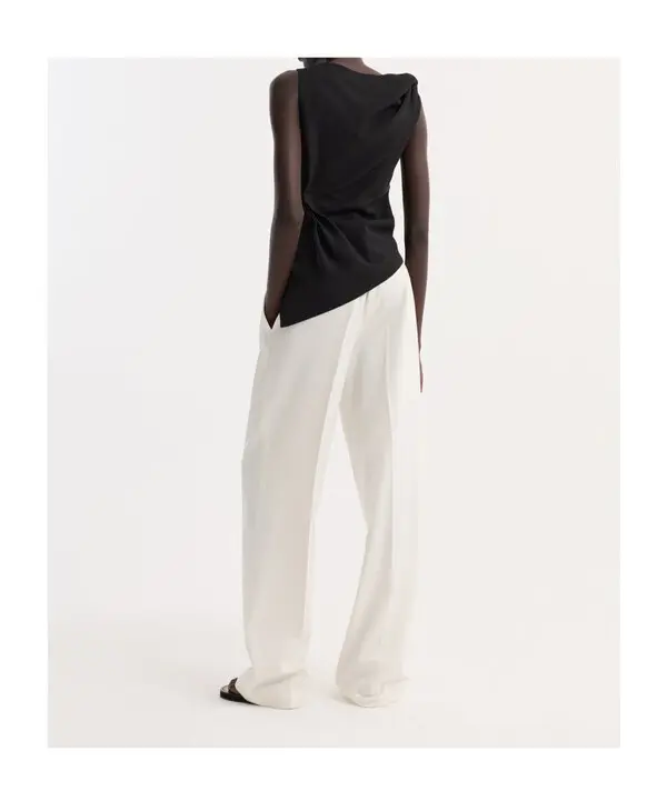 RÓHE Asymmetrical T-shirt With Knot Detail
