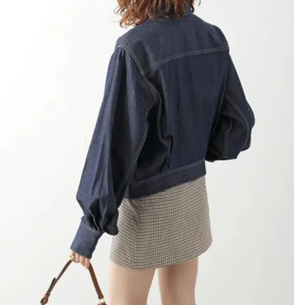Celine Cotton Denim Shirt With Pleated Details - No