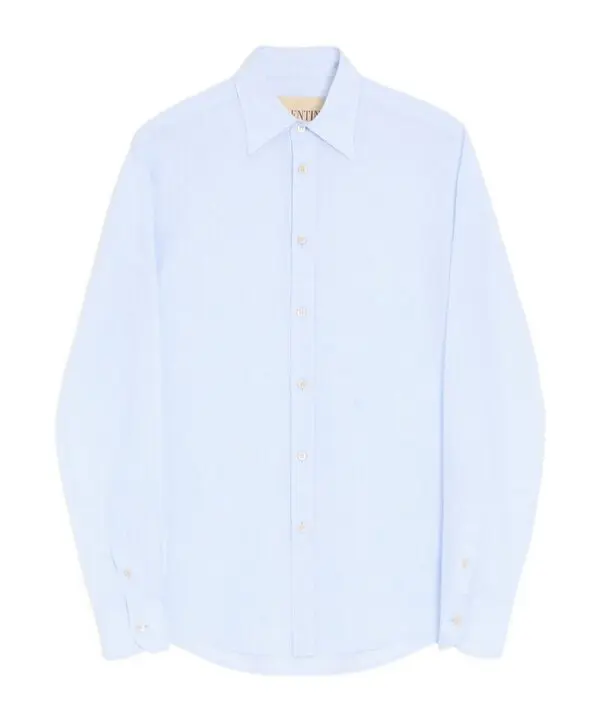 Valentino Garavani Scarf-collar Linen Shirt