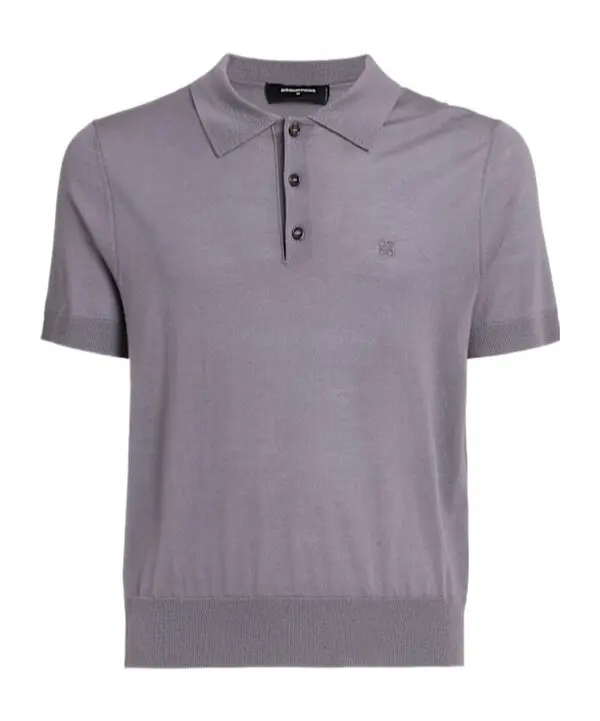 Dsquared2 Knit Polo - Gray